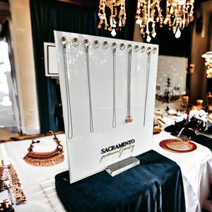 Permanent Jewelry Bracelet and Chain Display, Vendor Event, Table Sign ...