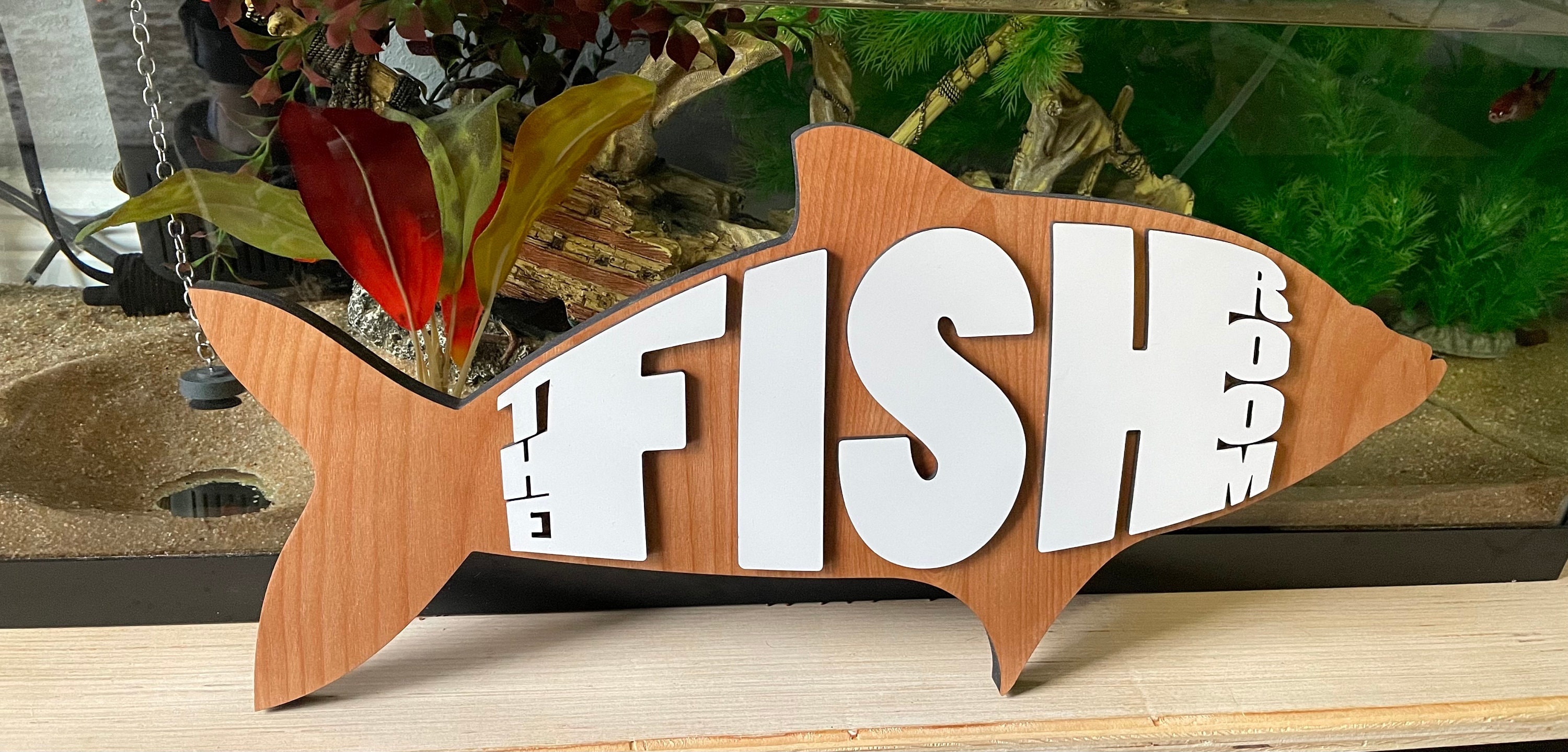 The Fish Room Sign - Fish Aquarium - Fish Lovers Wall Hanger - Aquarium ...