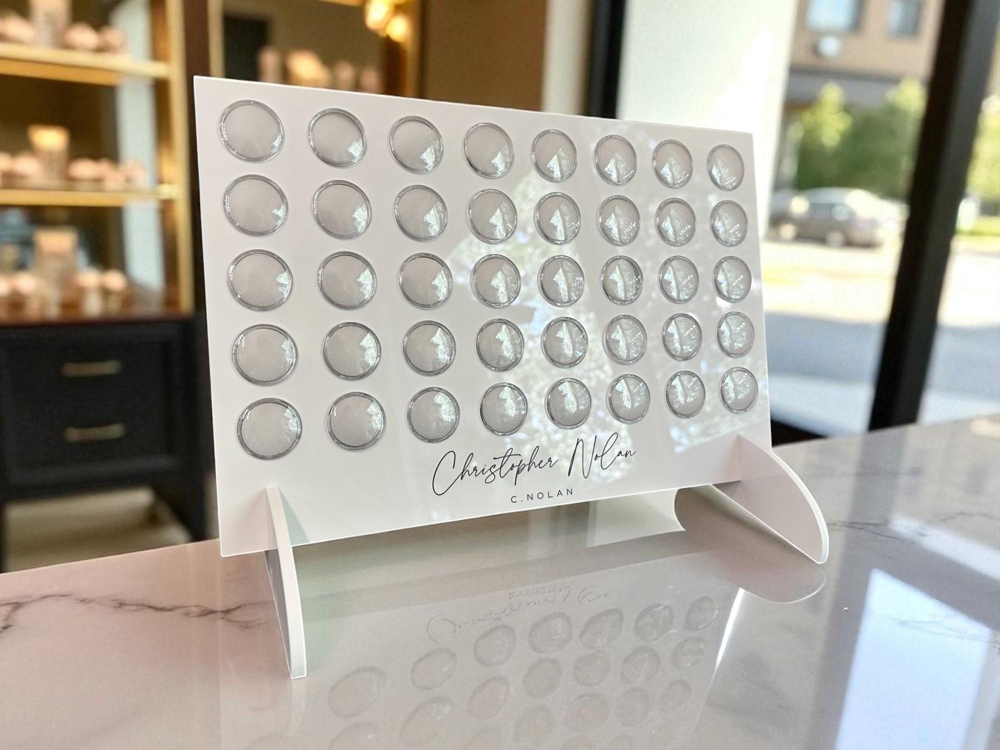 Permanent Jewelry Display Stand With 40 Jars – Acrylic Gem & Charm ...