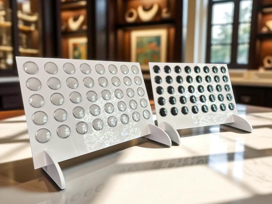 Acrylic Gem Holder With 40 Jars | Custom Logo Jewelry Display - Etsy