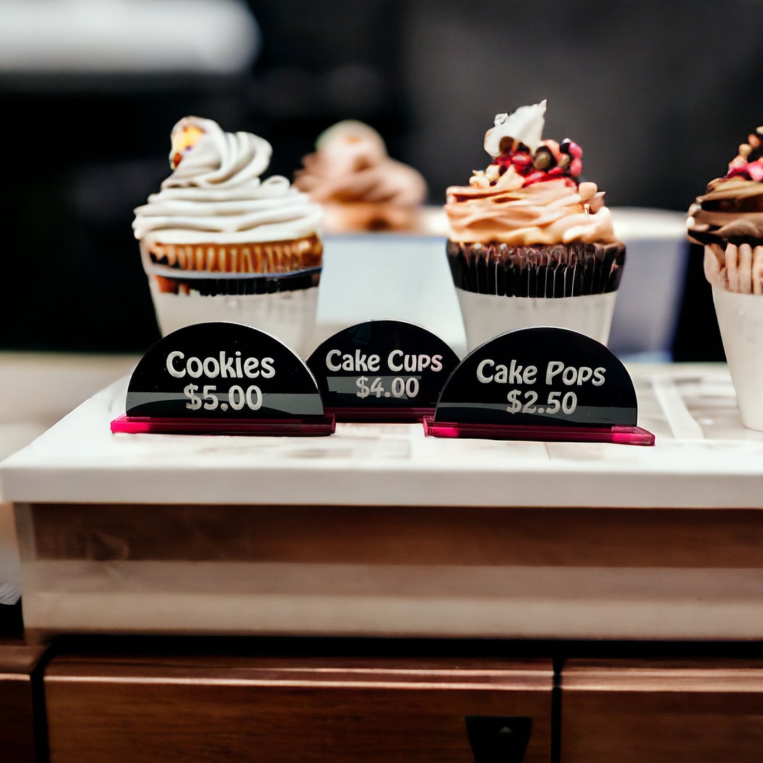 Price Tags for Food, Cookies, Cakes, Bakery, Vendor Display Pricing ...