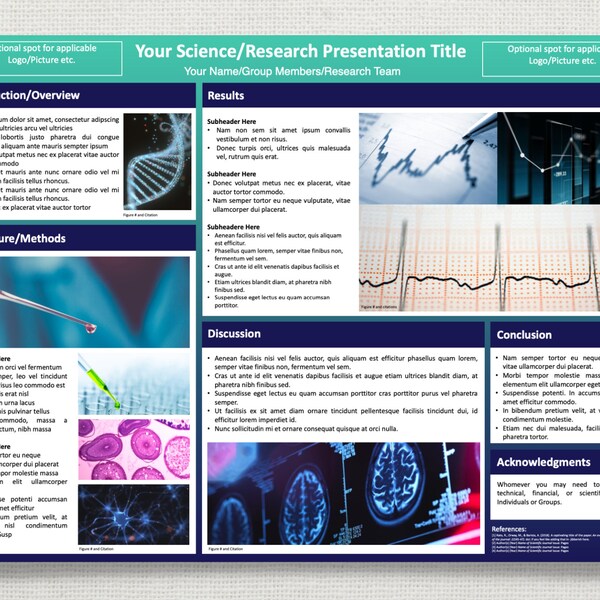 Academic Powerpoint Poster Template - Etsy