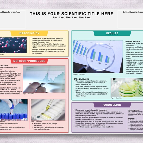 Academic Powerpoint Poster Template - Etsy