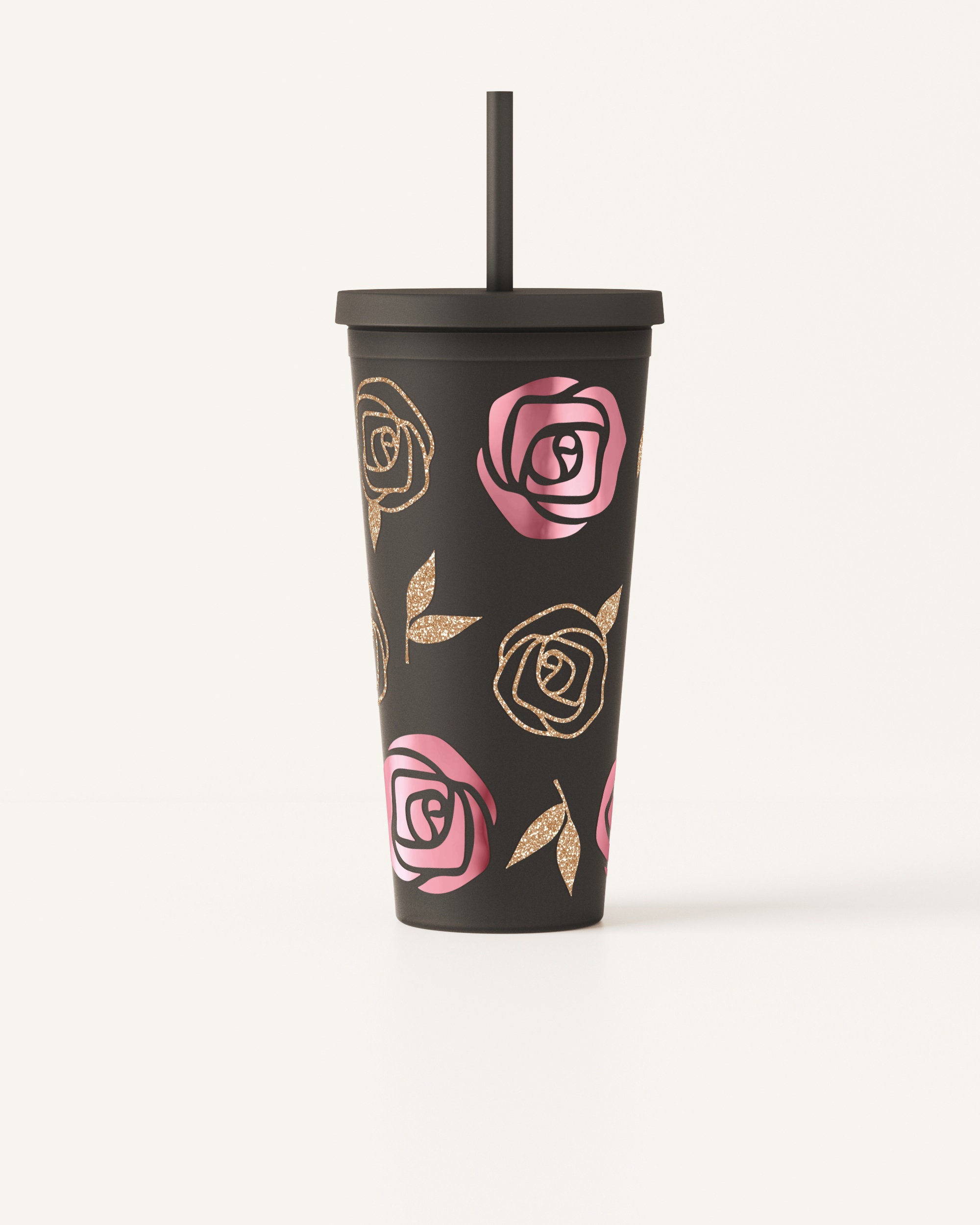 Roses Strata Cup Wrap SVG: Valentine's Day Tumbler Design (digital ...