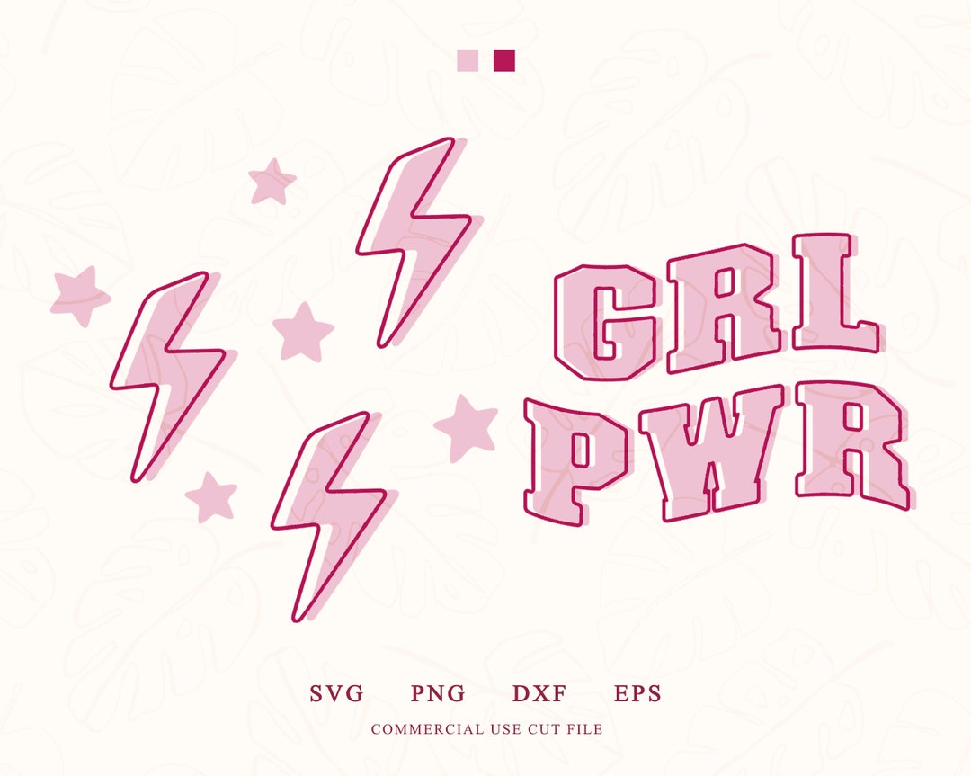 Girl Power SVG, Lightning Bolts Svg, Thunder Clipart, Lightning Clipart ...