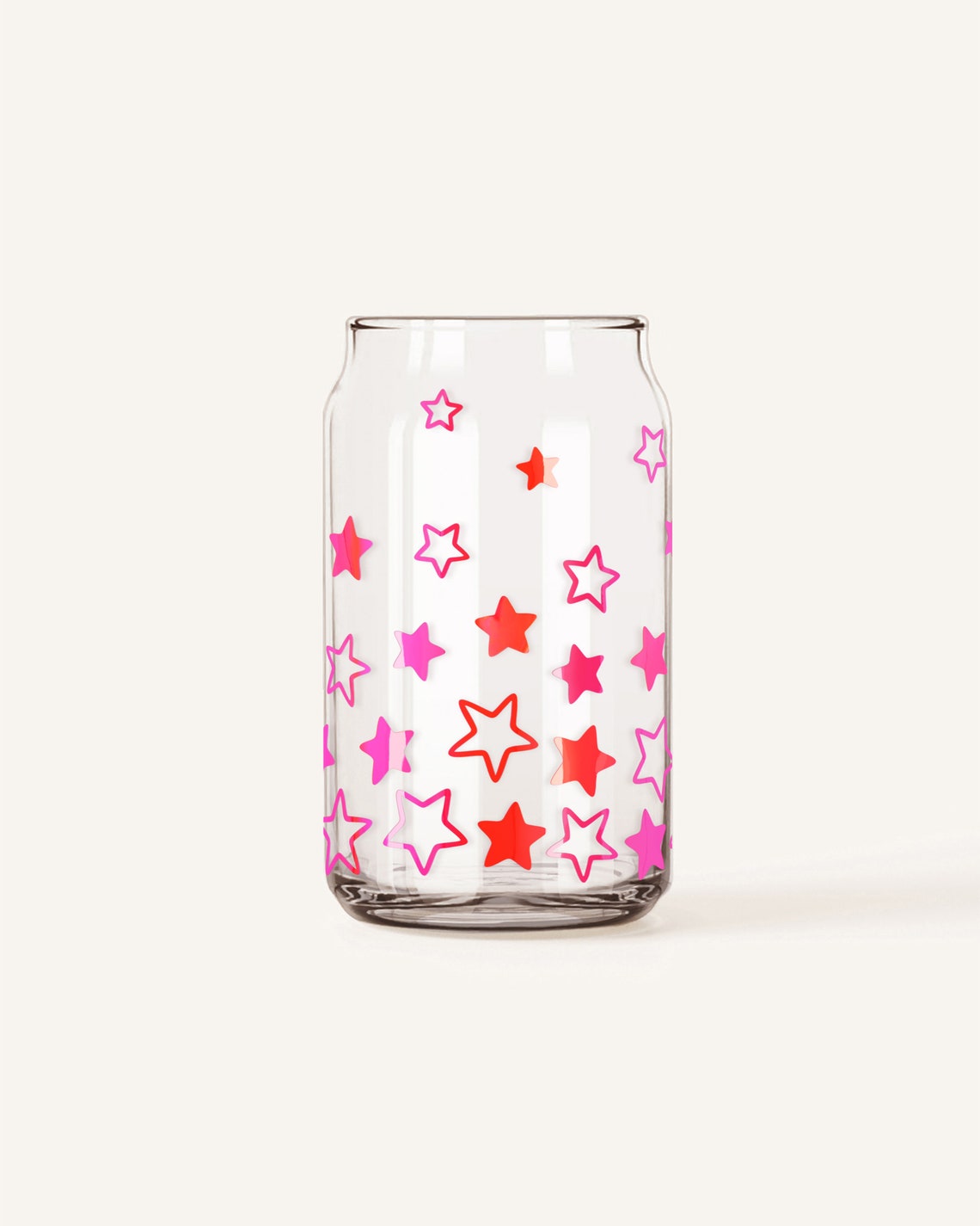 Star LIBBEY GLASS SVG Template 16oz Libbey Svg Beer Can Glass - Etsy