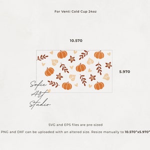 COLD CUP SVG Fall Cold Cup Wrap No Hole Cold Cup Wrap Fall Cup Wrap Svg ...