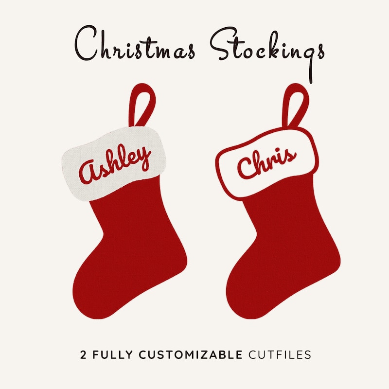 Stocking Svg - Etsy