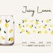 Lemon Libbey Glass Can Wrap SVG: Citrus Summer Design (digital File) - Etsy
