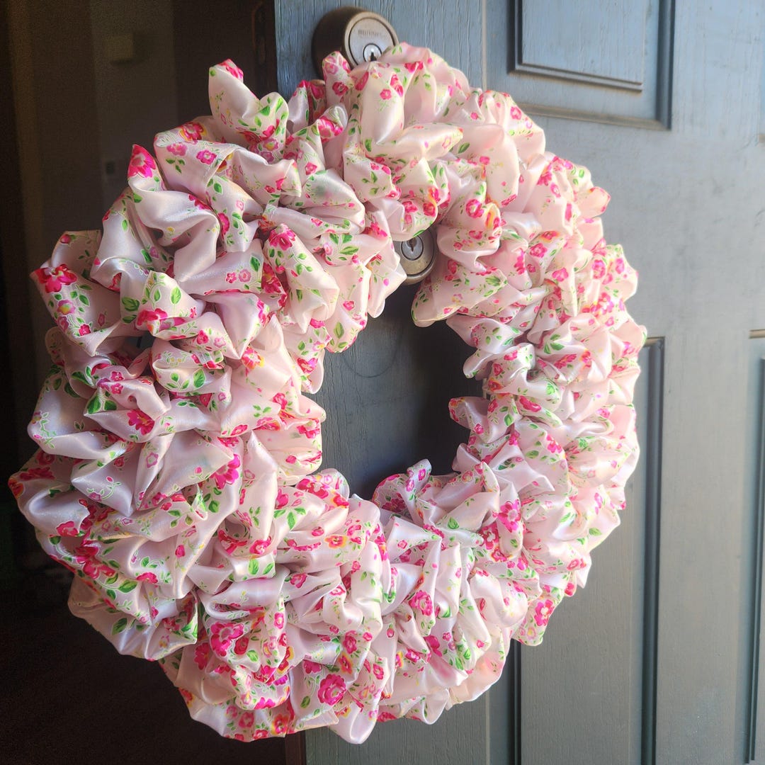 Liloos Flower Wreath, Hmong Inspired Wreath, Burlap Style Wreath for ...