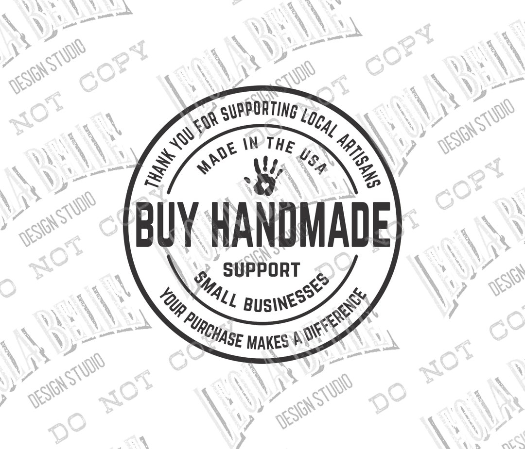 Buy Handmade, Shop Local, Support Artisans / Sublimation Design ...