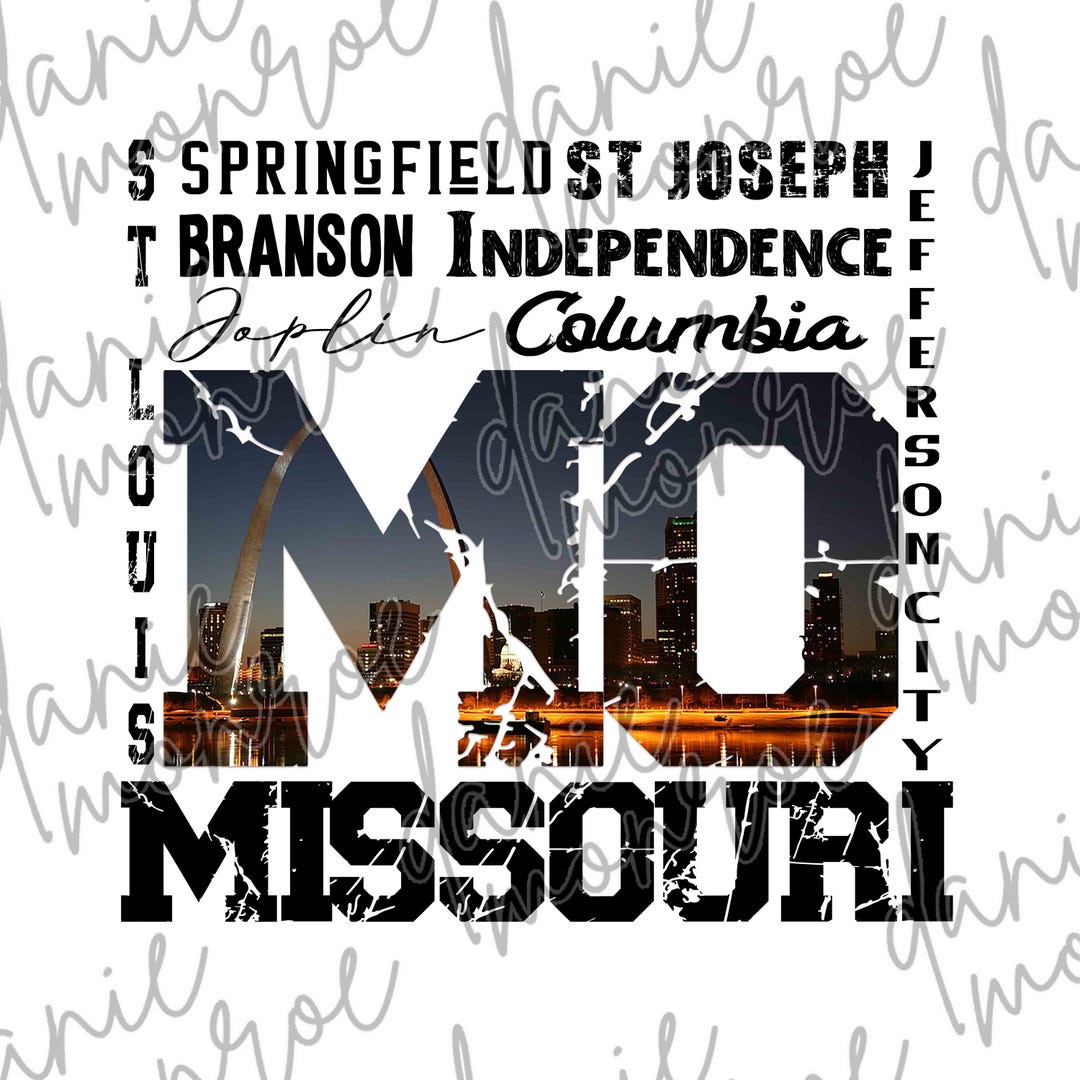Missouri - Cities Collage - Sublimation Design - Digital Download - PNG ...