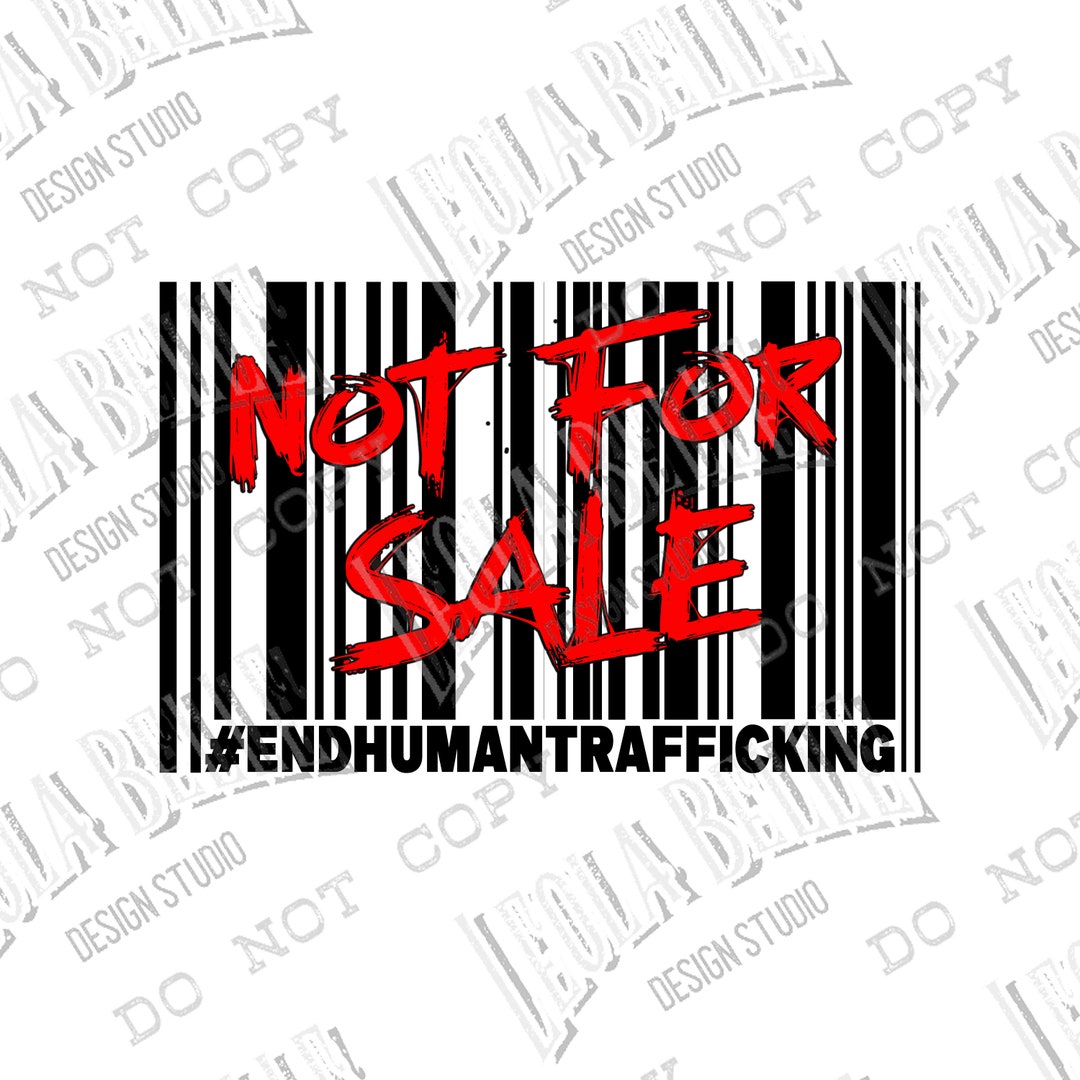 Not for Sale Barcode, End Human Trafficking, Sublimation, Digital, PNG ...