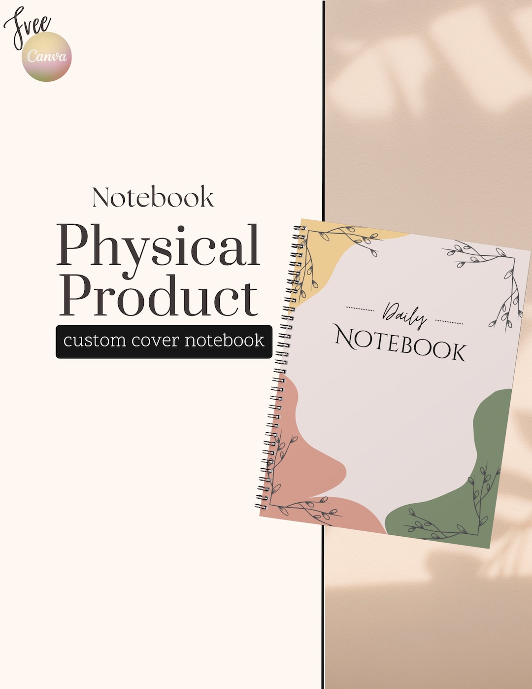 Spiral Notebook Custom Journal Ruled Line Custom Cover Notebook - Etsy