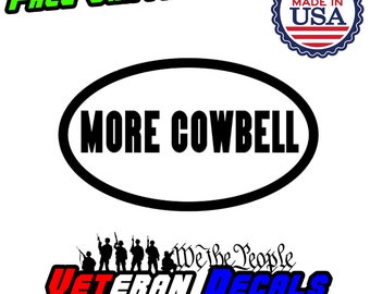 More Cowbell Sticker - Etsy
