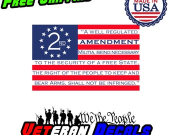 2nd Amendment Truck Decal - Etsy