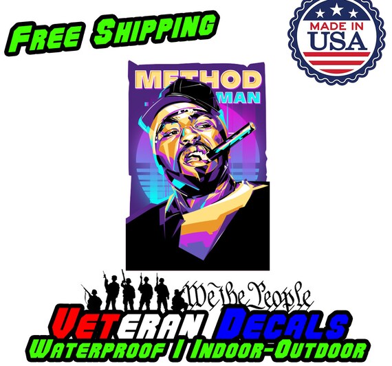 Method Man Art Series Rap Hip Hop Greatest Vinyl Decal Sticker | Etsy