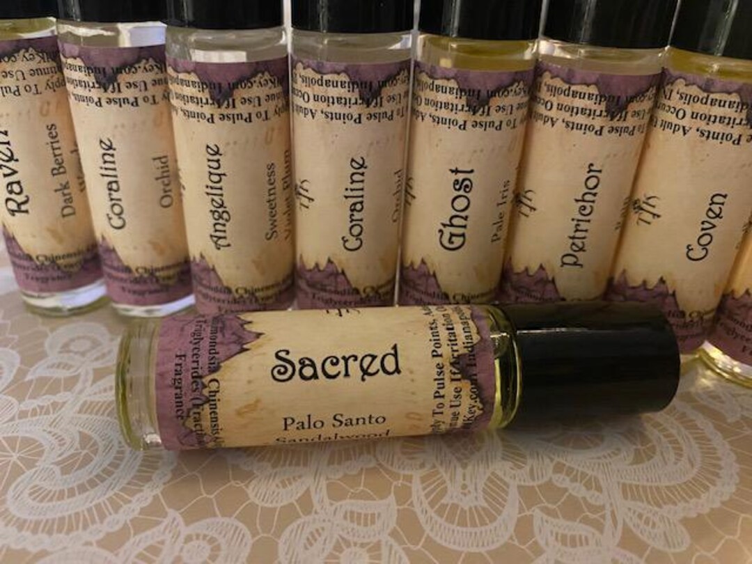 SACRED Roll on Perfume, 1/3 Oz, 10 Ml, Body Oil, Palo Santo, Sandalwood ...