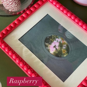 Wooden Bobbin Bobble Photo Frame , Picture Frame, Hand Painted, Glossy ...