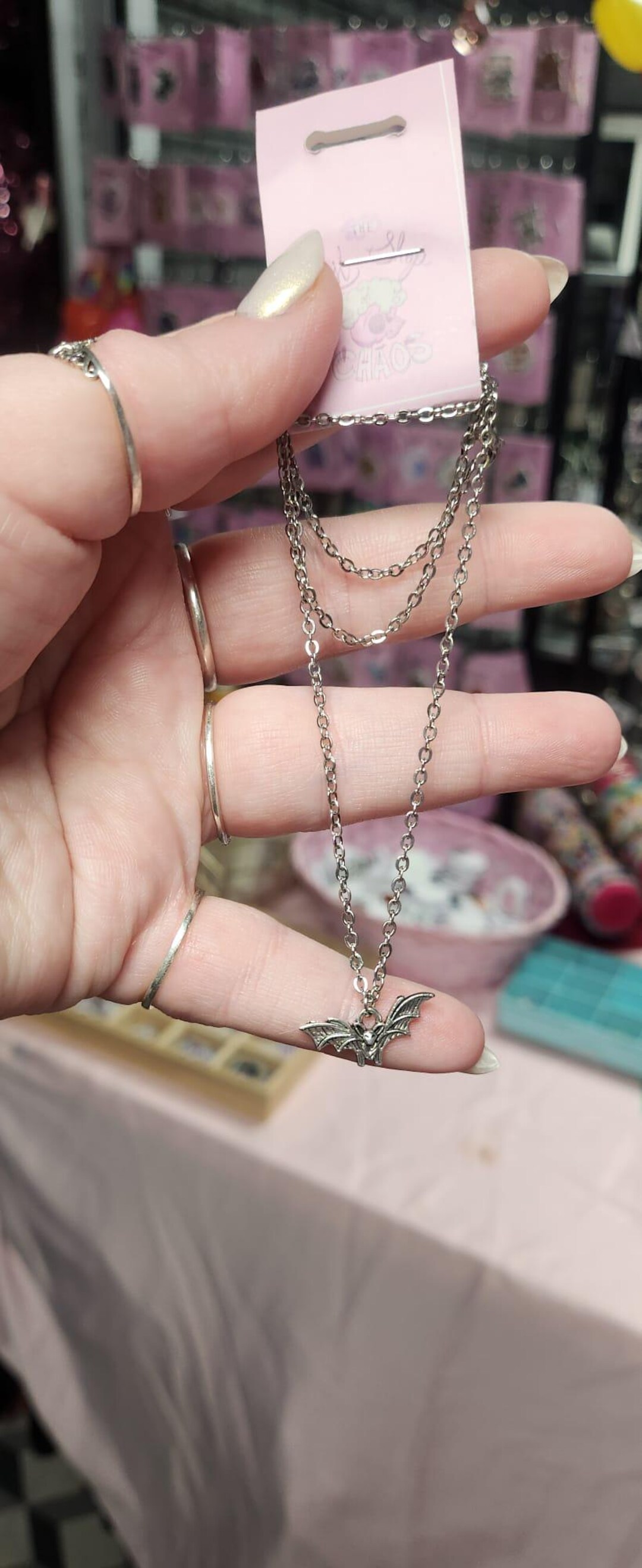 Bat Chain Necklace - Etsy