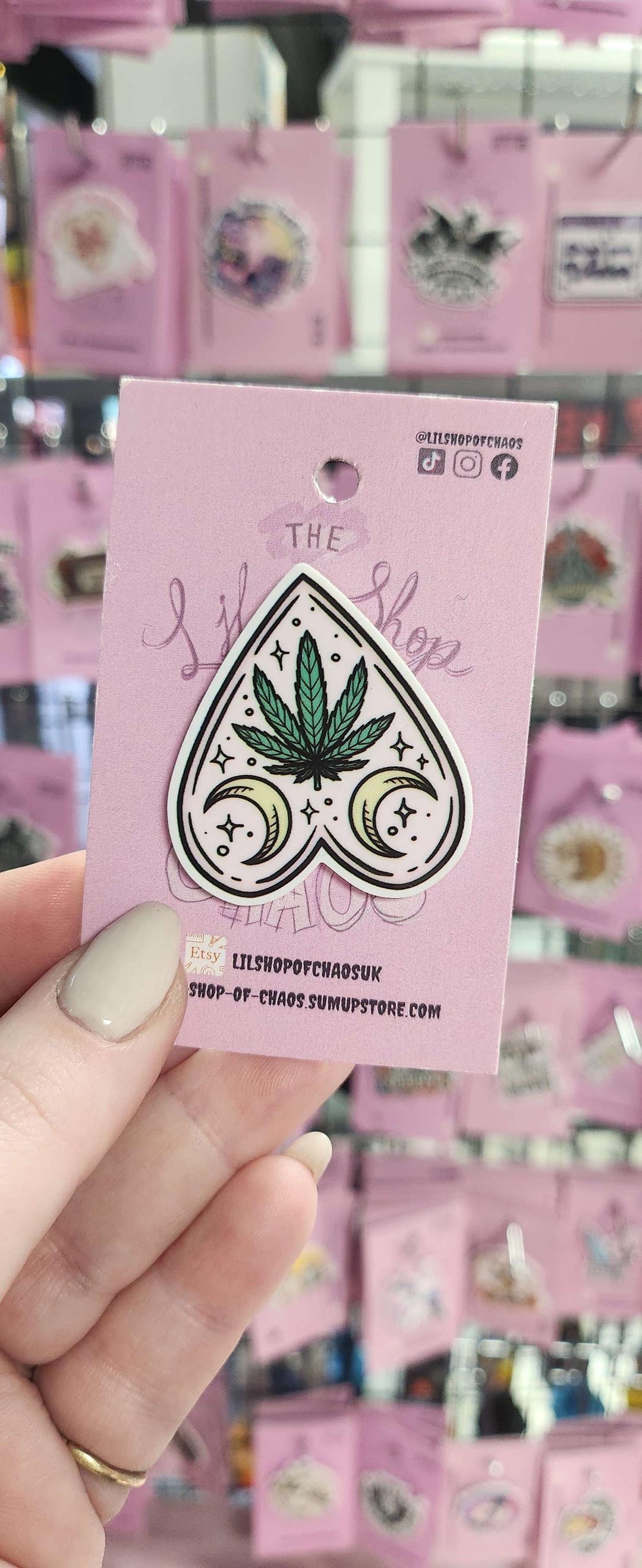 Weed Planchette - Acrylic Pin / Keyring / Phone Grip - Etsy