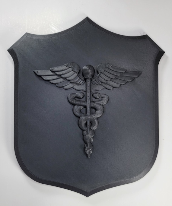 Corpsman HM Black Caduceus Collar Plaque/insignia/badge - Etsy