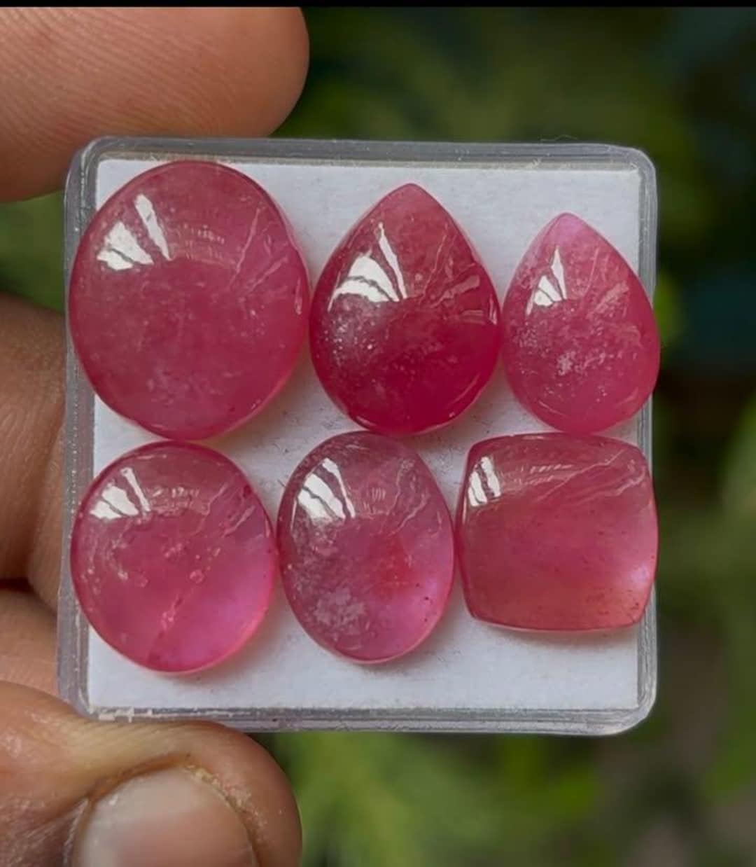 Thailand Red Ruby Cabochon Lot, Mixed Shape Gemstones (12-16mm, 6pc) - Etsy