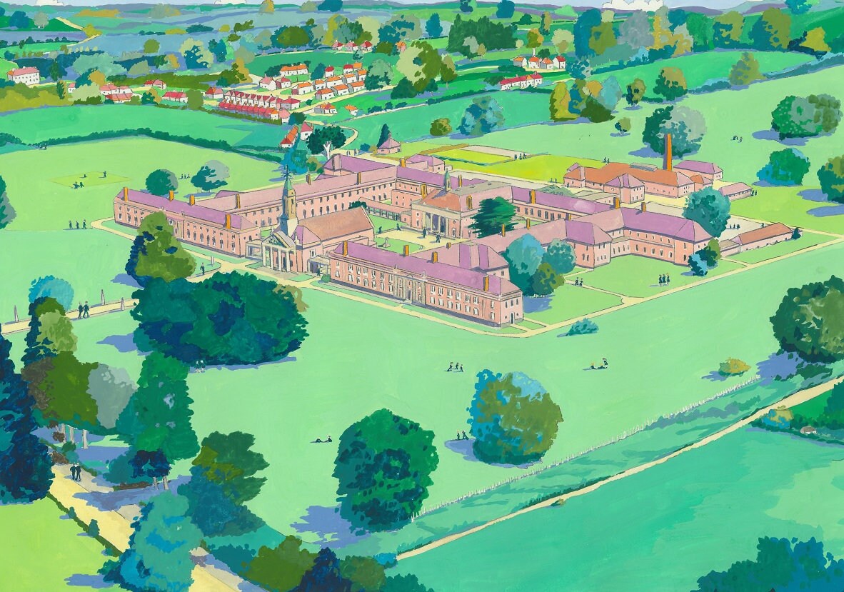 Aerial View Ashlyns School Berkhamsted - Etsy