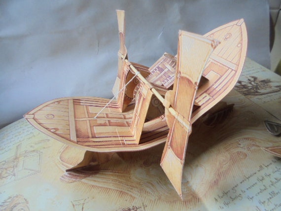 Inventions Leonardo Da Vinci Pop up Book - Etsy