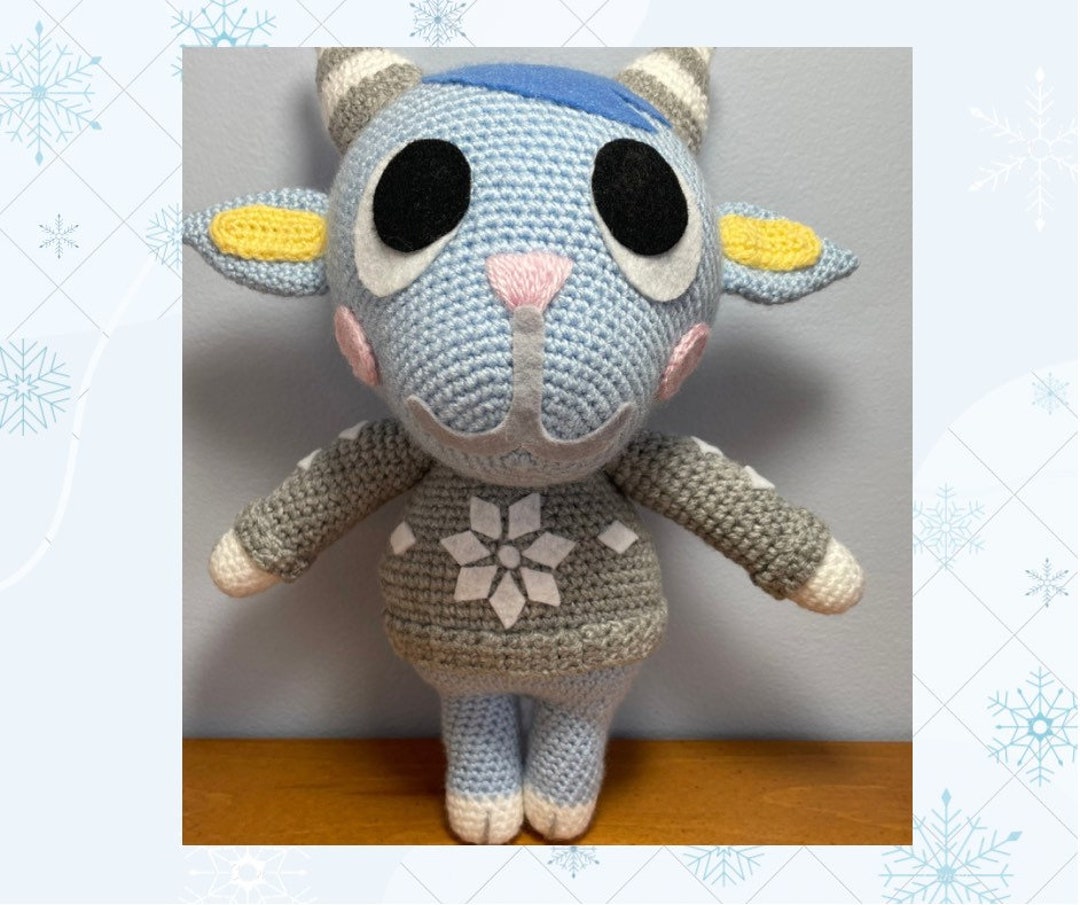 Animal Crossing New Horizons Sherb Crochet Amigurumi Plushie Stuffed ...