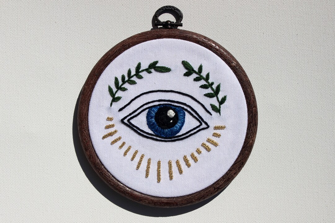 The Eye Finished Embroidery Modern Embroidery Female Gift Stitching ...