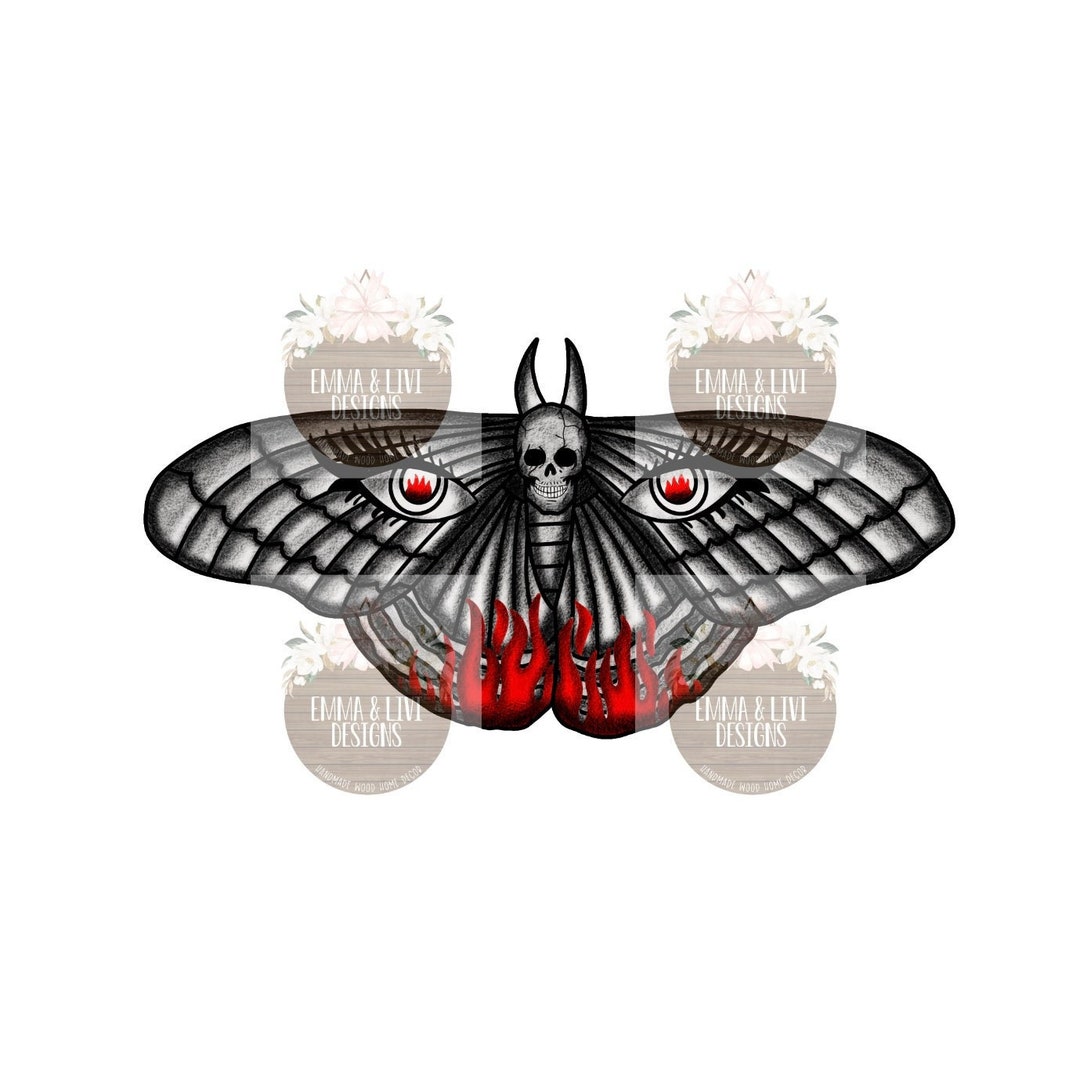 PNG Artwork | Moth Design | Digital Download | Fantasy Art | Dark ...