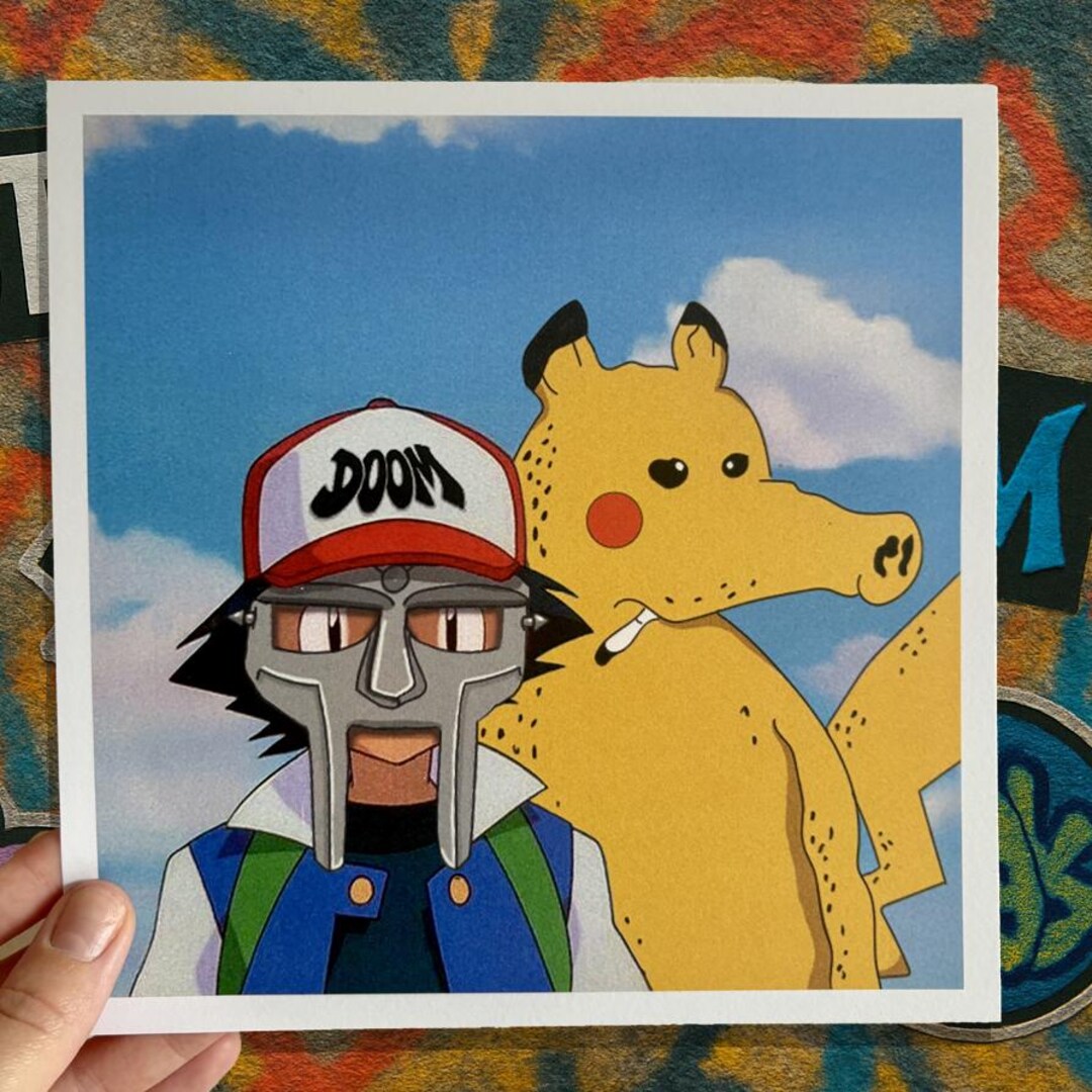 MF DOOM X Quasimoto X Pokemon Art Print – Hip Hop Wall Art, Rap Poster ...