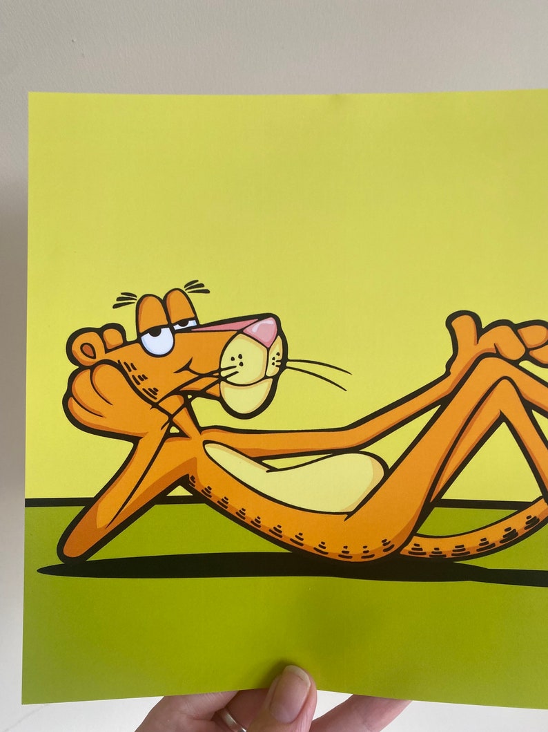 Pink Panther X Garfield A4 Art Print Poster Wall Decor Picture high ...