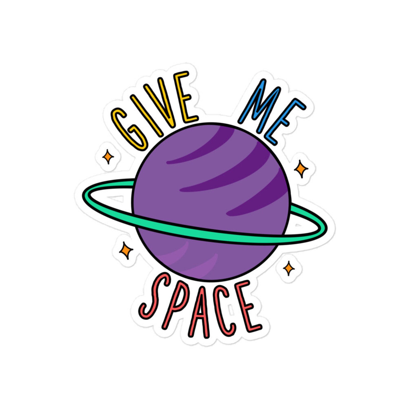 Give Me Space Sticker | Etsy