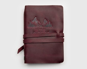 Personalized Leather Journal, Antique Lock Handmade Paper Leather Cover ...