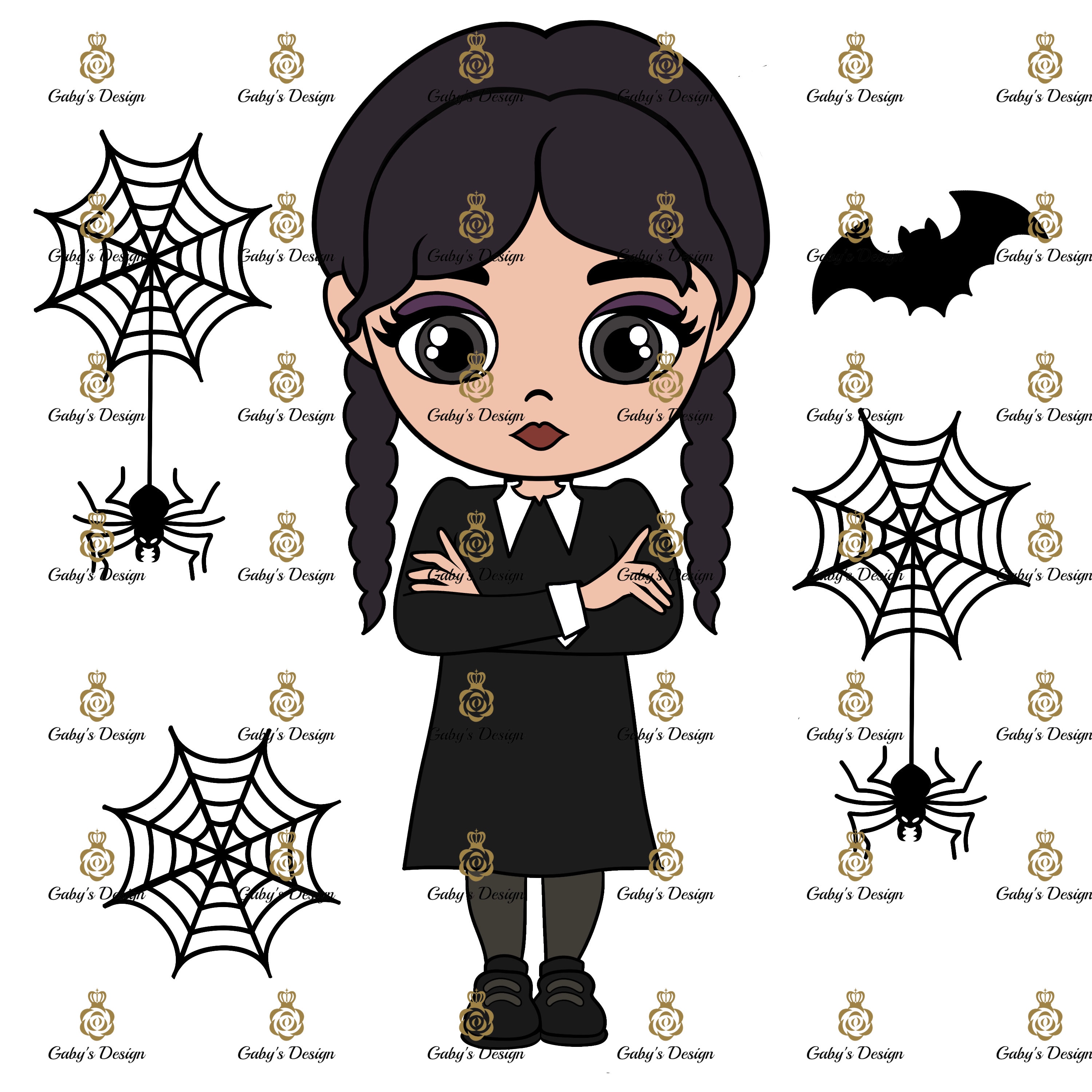 Miércoles merlina/ addams svg/ Halloween 4svg 4 Png Archivo digital ...