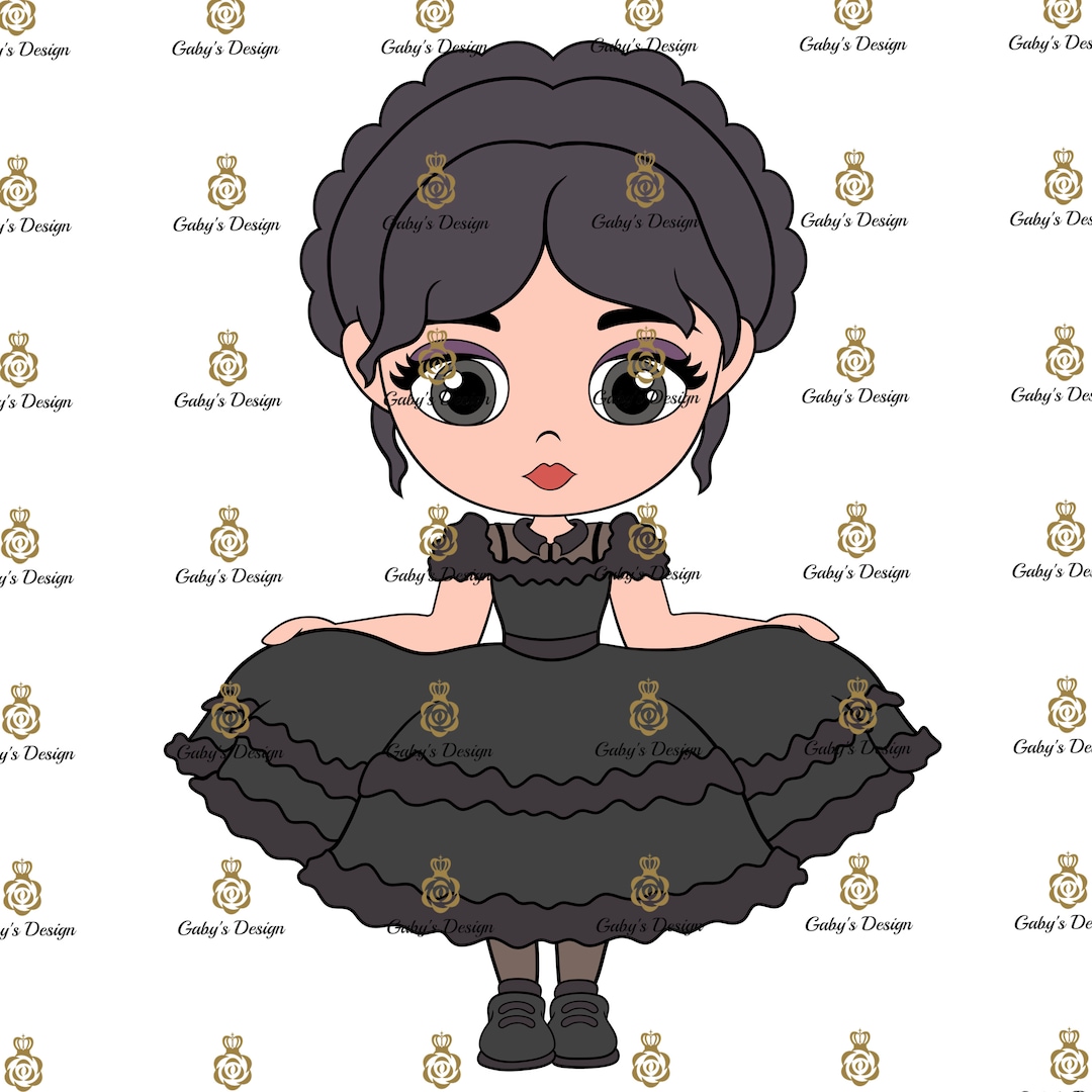 Miércoles merlina addams svg Halloween 1 svg 1 Png Archivo digital ...