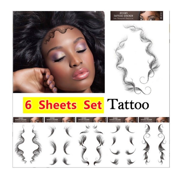 Temporary Hair Tattoos - Etsy