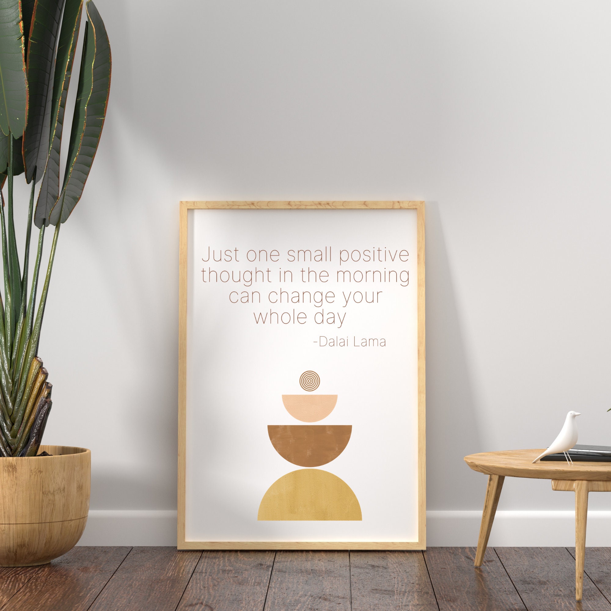 Boho Mid-century Motivational Quote Printable Inspirational Saying ...