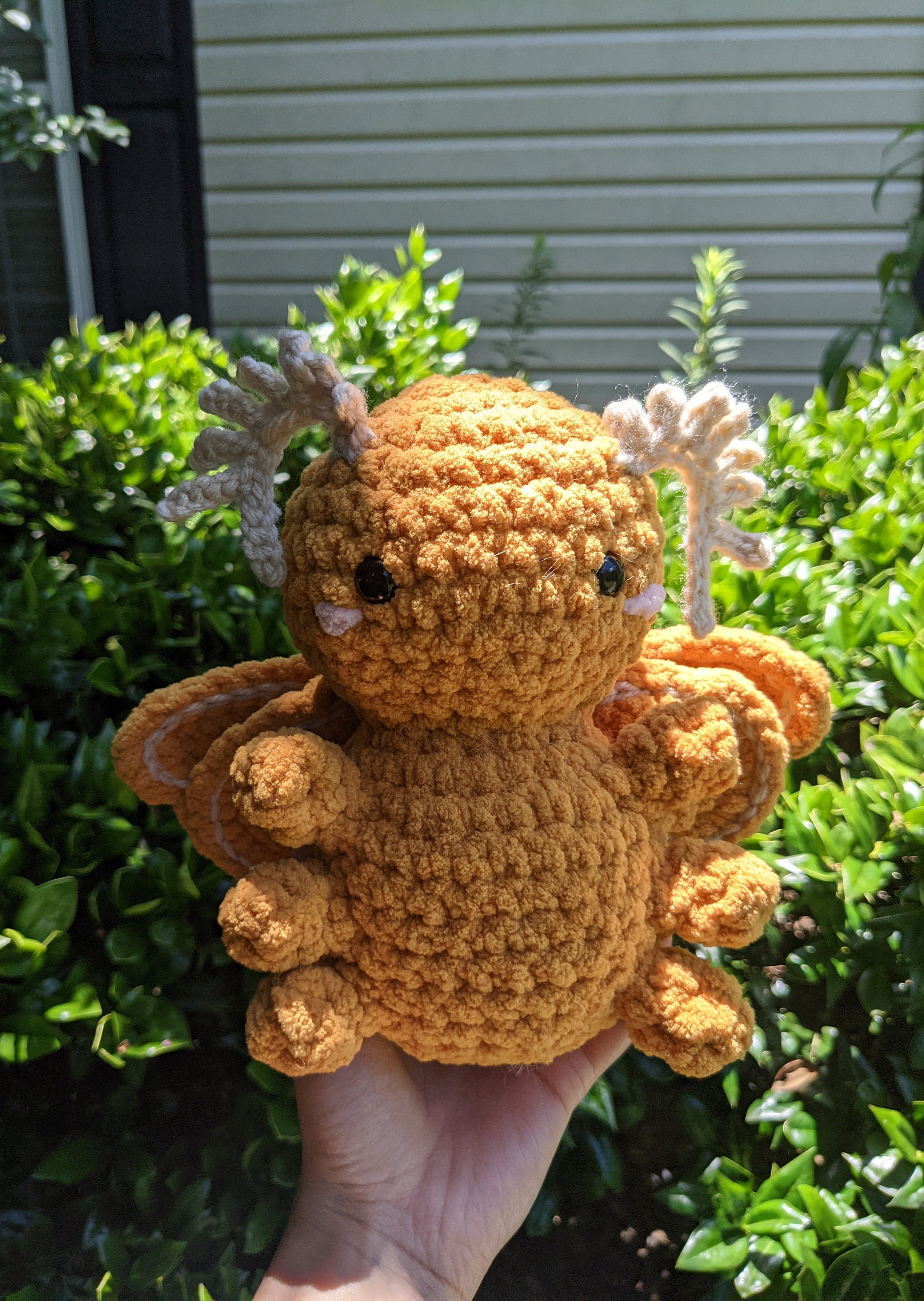 Fuzzy Moth Plush - Etsy