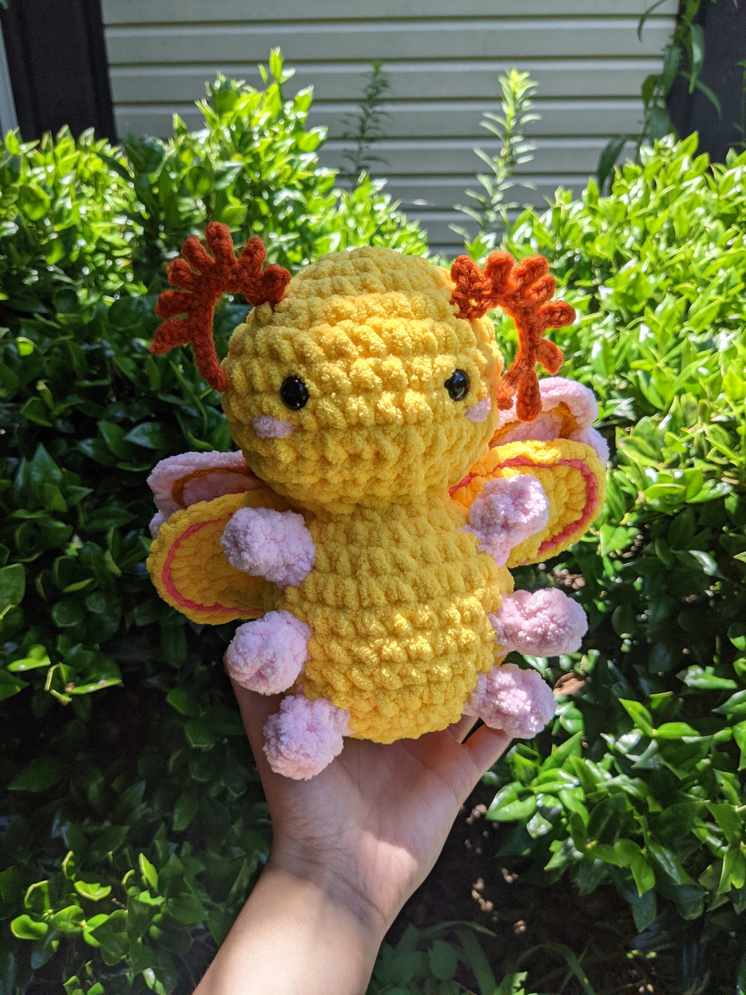 Fuzzy Moth Plush - Etsy