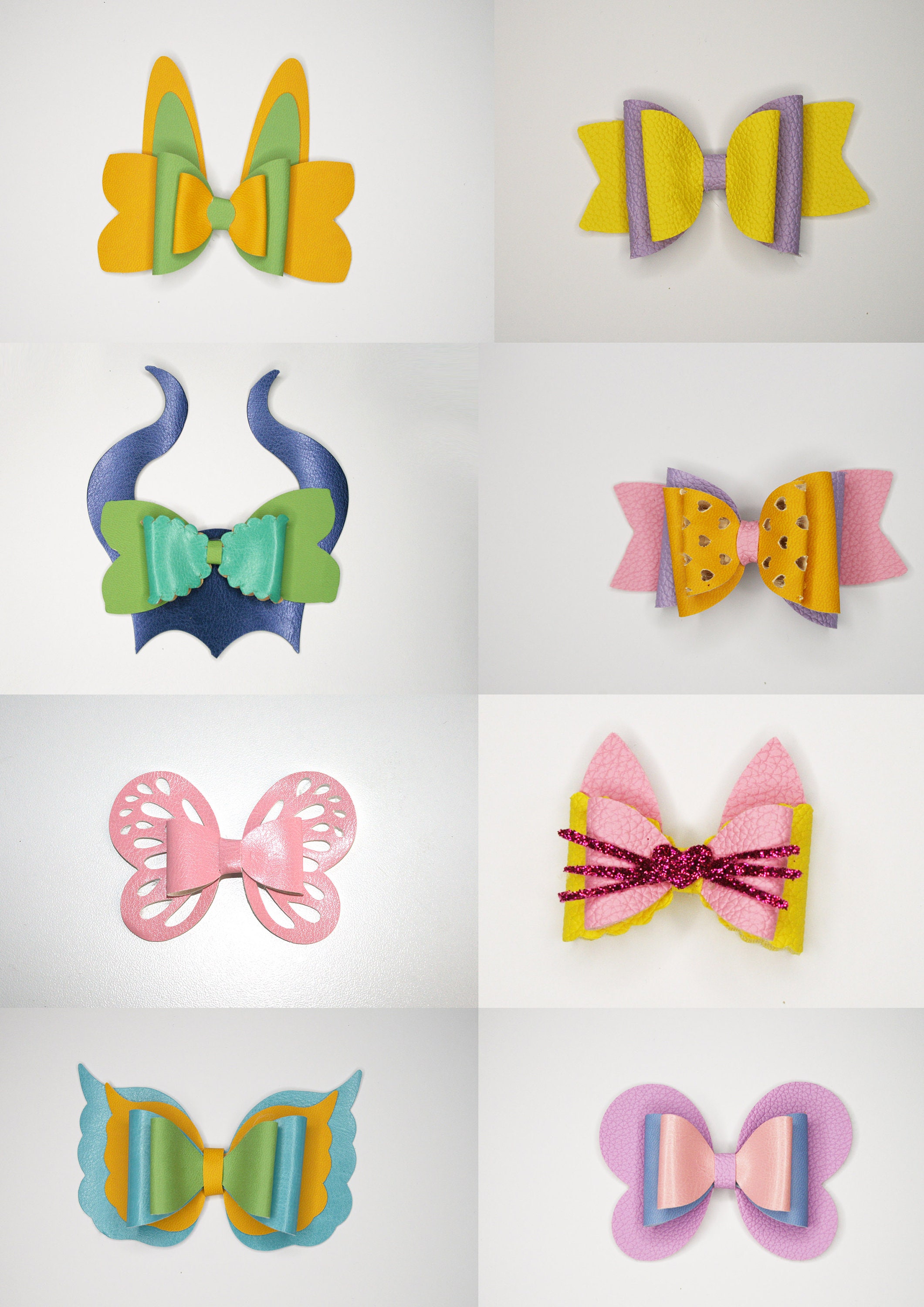 40 Hair Bow Bundle Svg Hair Bow SVG Bow Template Hair Bow - Etsy