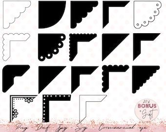 Corner Border Svg - Etsy