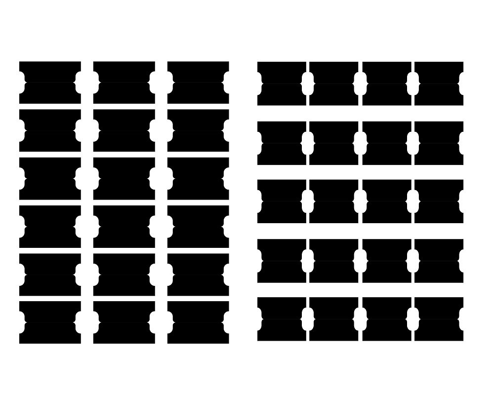 Journal Tabs Templates A4 Paper Tabs Template Set Double - Etsy