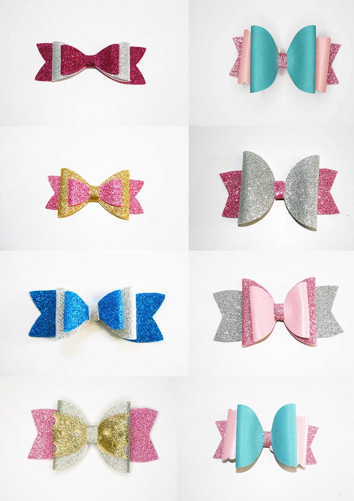 40 Hair Bow Bundle Svg Hair Bow SVG Bow Template Hair Bow - Etsy