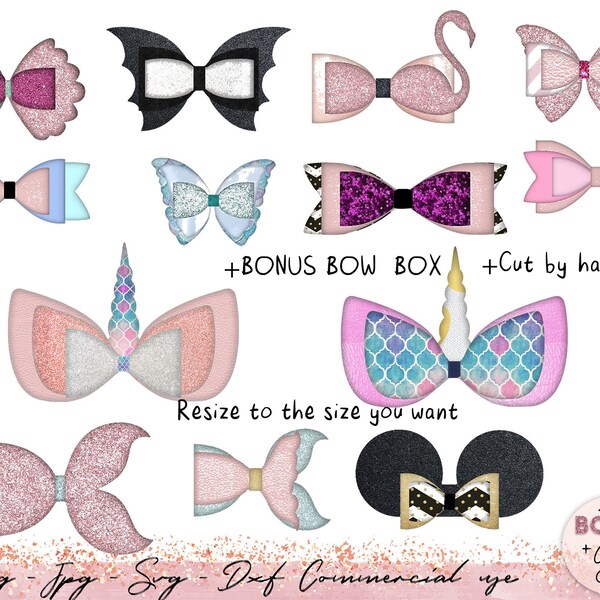 Hair Bow Cut File - Etsy