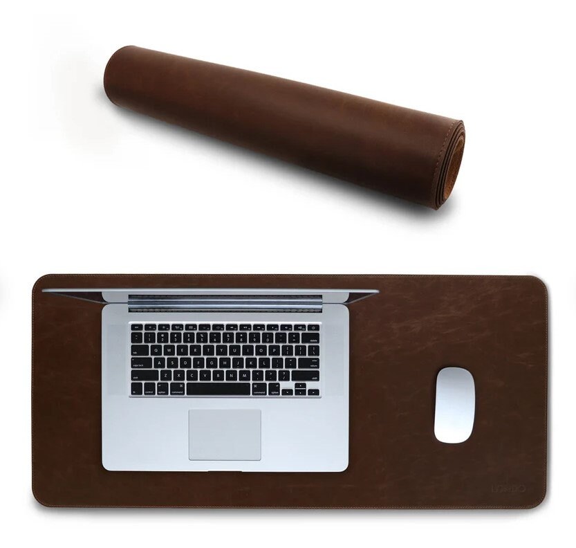 Top Grain Leather Large Mouse Pad Handcrafted Custom Desk Pad - Etsy