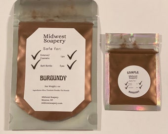Burgundy Mica Powder - Etsy