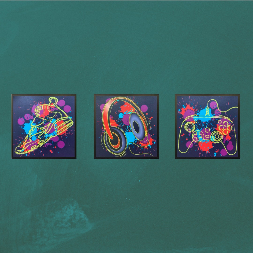 Trendy Contemporary Art Prints Set of 3. Teenager Inspired - Etsy